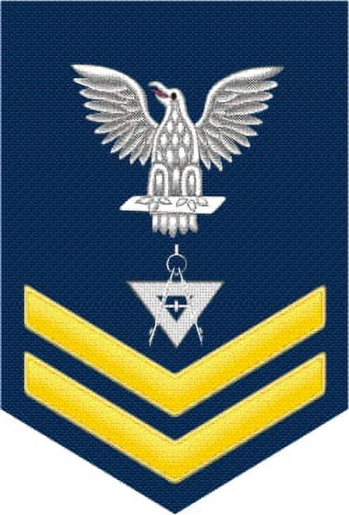 3.8 Inch Navy Gold E-5 Illustrator Draftsman DM Decal Sticker - Walmart.com