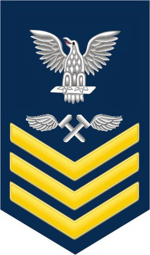 3.8 Inch Navy Gold E-6 Aviation Structural Mechanic AM Decal Sticker ...