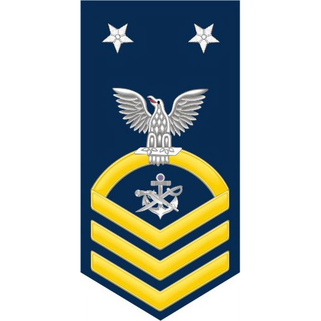 3.8 Inch Navy Master Chief Gold E-9 Special Warfare Boat Operator SB ...