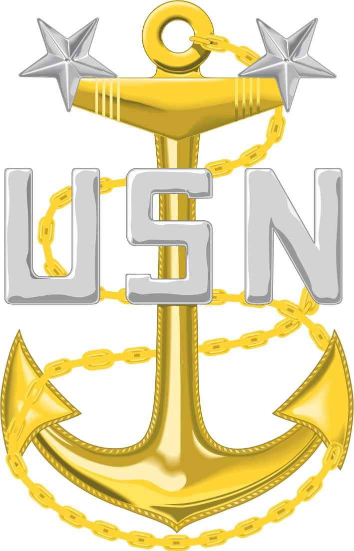 3.8 Inch Navy Master Chief Petty Officer (MCPO) Decal - Walmart.com