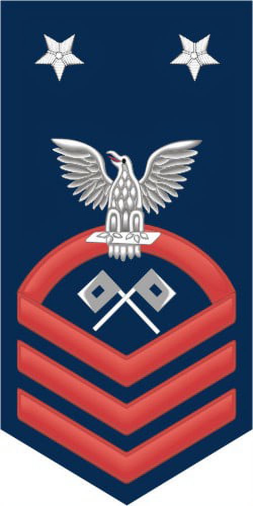 3.8 Inch Navy Master Chief Red E-9 Signalman SM Decal Sticker - Walmart.com