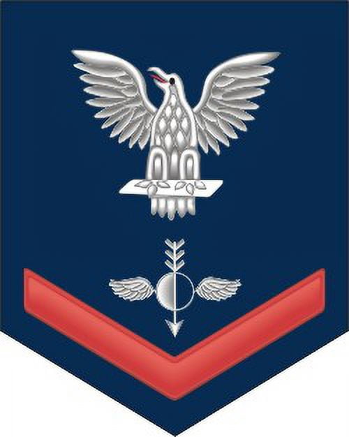 3.8 Inch Navy Red E-4 Aerographers Mate AG Decal Sticker - Walmart.com