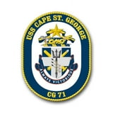 3.8 Inch Navy USS Cape St.George CG-71 Vinyl Transfer Decal - Walmart.com