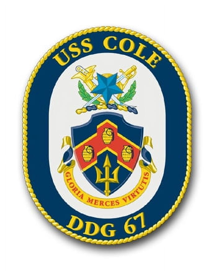 3.8 Inch Navy USS Cole DDG-67 Vinyl Transfer Decal - Walmart.com