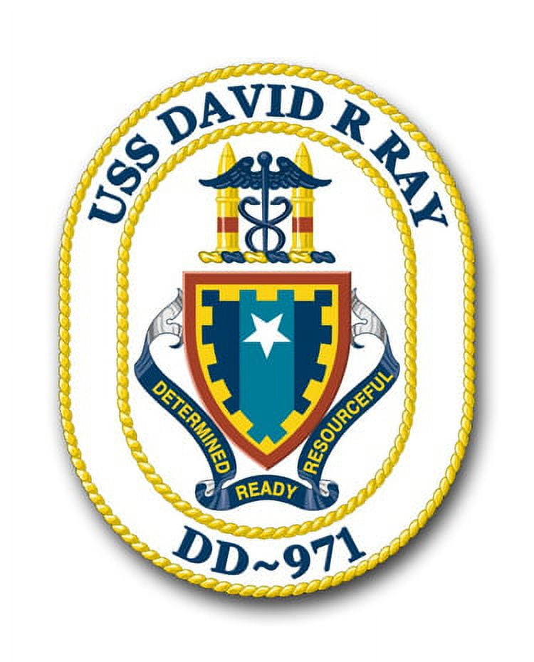 3.8 Inch Navy USS David R. Ray DD-971 Vinyl Transfer Decal - Walmart.com