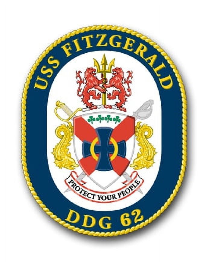 3.8 Inch Navy USS Fitzgerald DDG-62 Vinyl Transfer Decal - Walmart.com