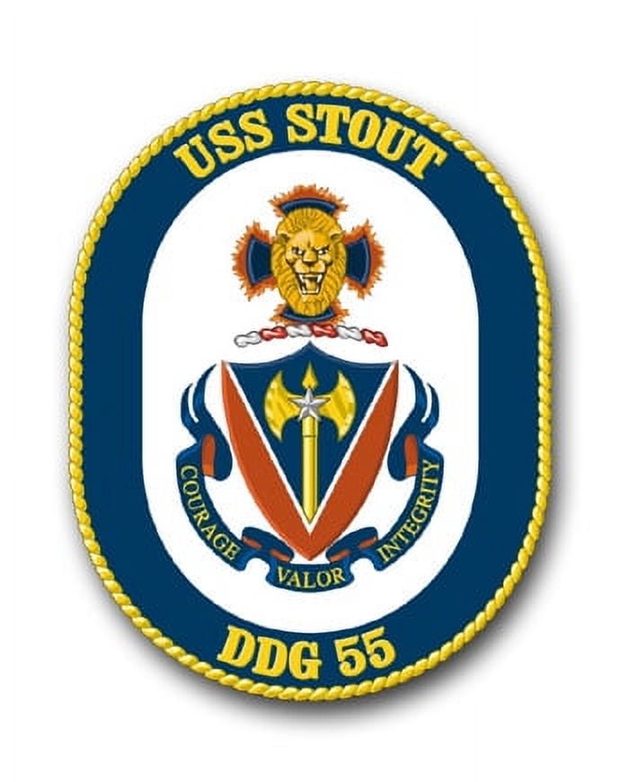 3.8 Inch Navy USS Stout DDG-55 Vinyl Transfer Decal - Walmart.com
