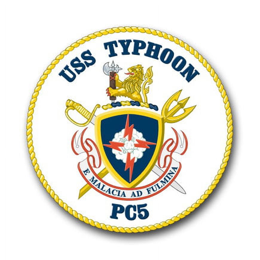 3.8 Inch Navy USS Typhoon PC-5 Vinyl Transfer Decal - Walmart.com