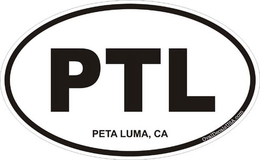 3.8 Inch Peta Luma California Oval Decal - Walmart.com