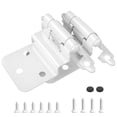 3/8 Inch Self-Closing Inset Cabinet Hinges White 20 Pack For Kitchen ...