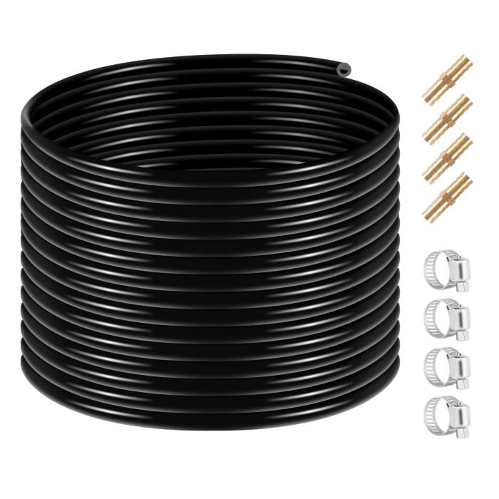 3/8 Inch Self Sinking Aeration Hose, 656 Feet Aerator Hose with Menders ...