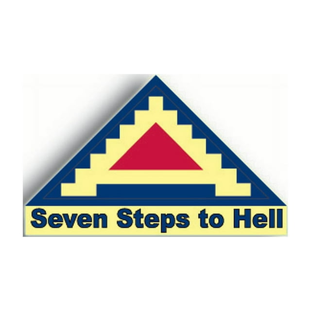 3.8 Inch Seven Steps to Hell 7th Army Sticker Decal - Walmart.com