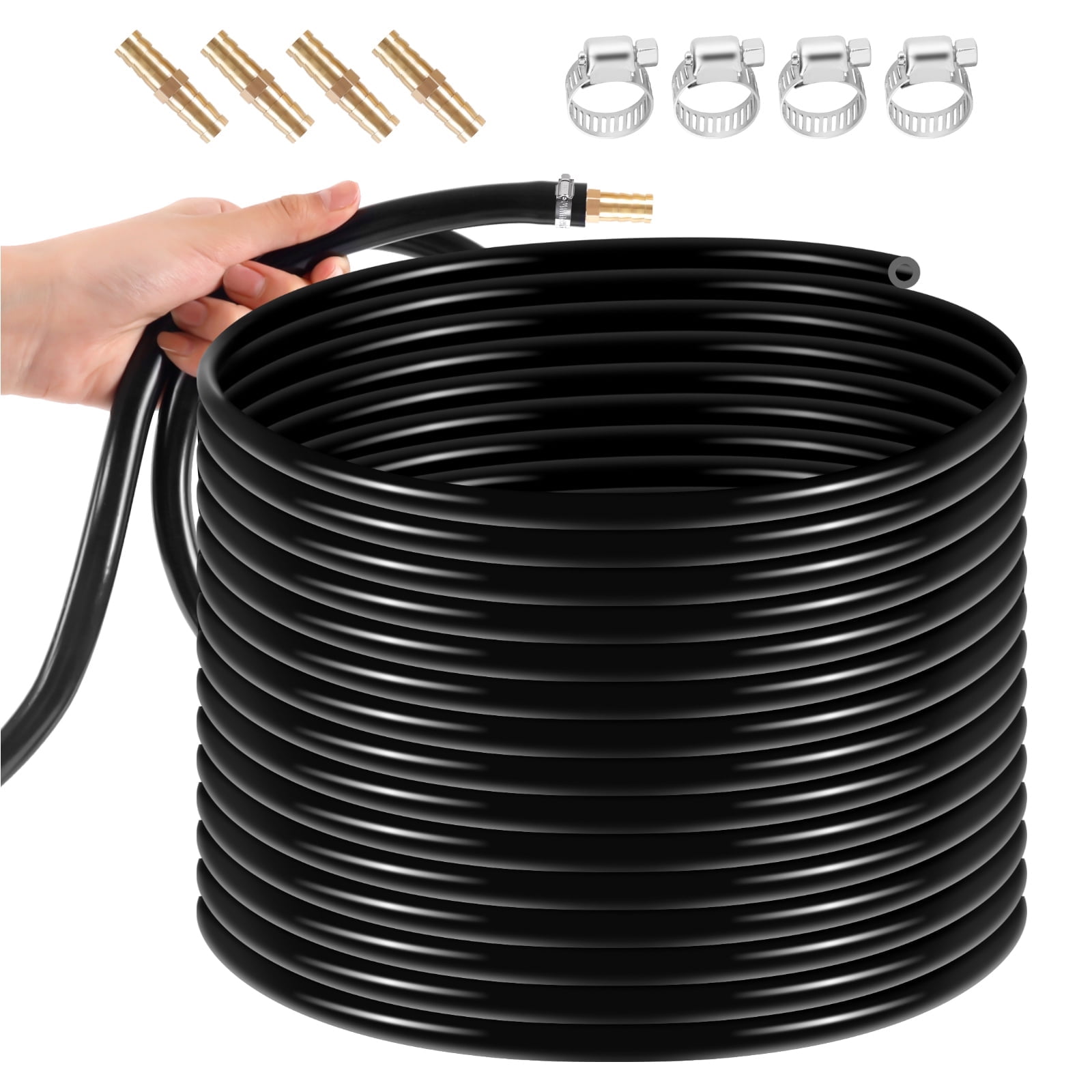 3/8 Inch Sinkable Aeration Hose, 656 FT of Aerator Tubing for Ponds ...
