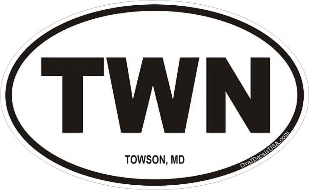 3.8 Inch Towson, Maryland Decal Sticker - Walmart.com