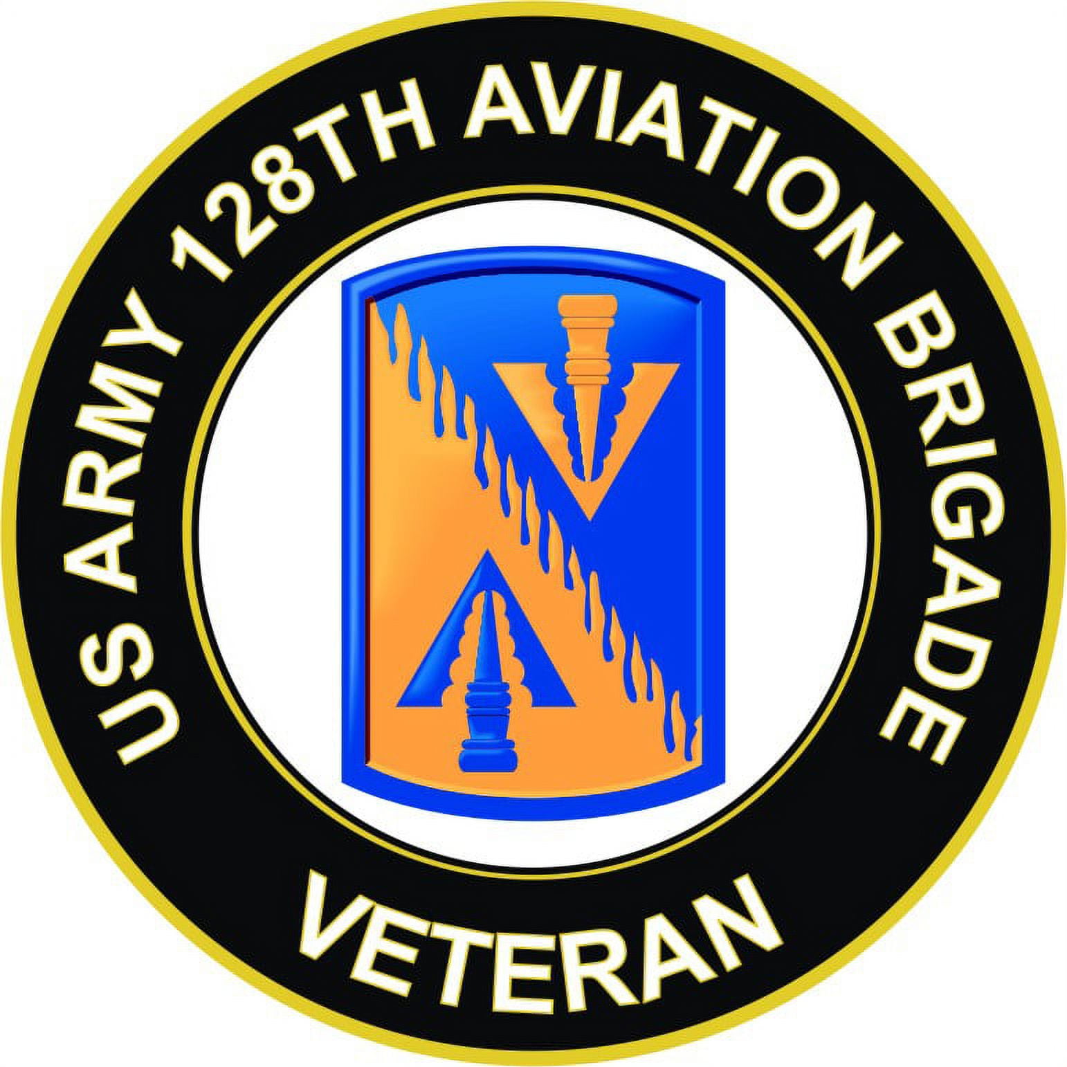 3.8 Inch U.S. Army 128th Aviation Brigade Veteran Sticker Decal ...