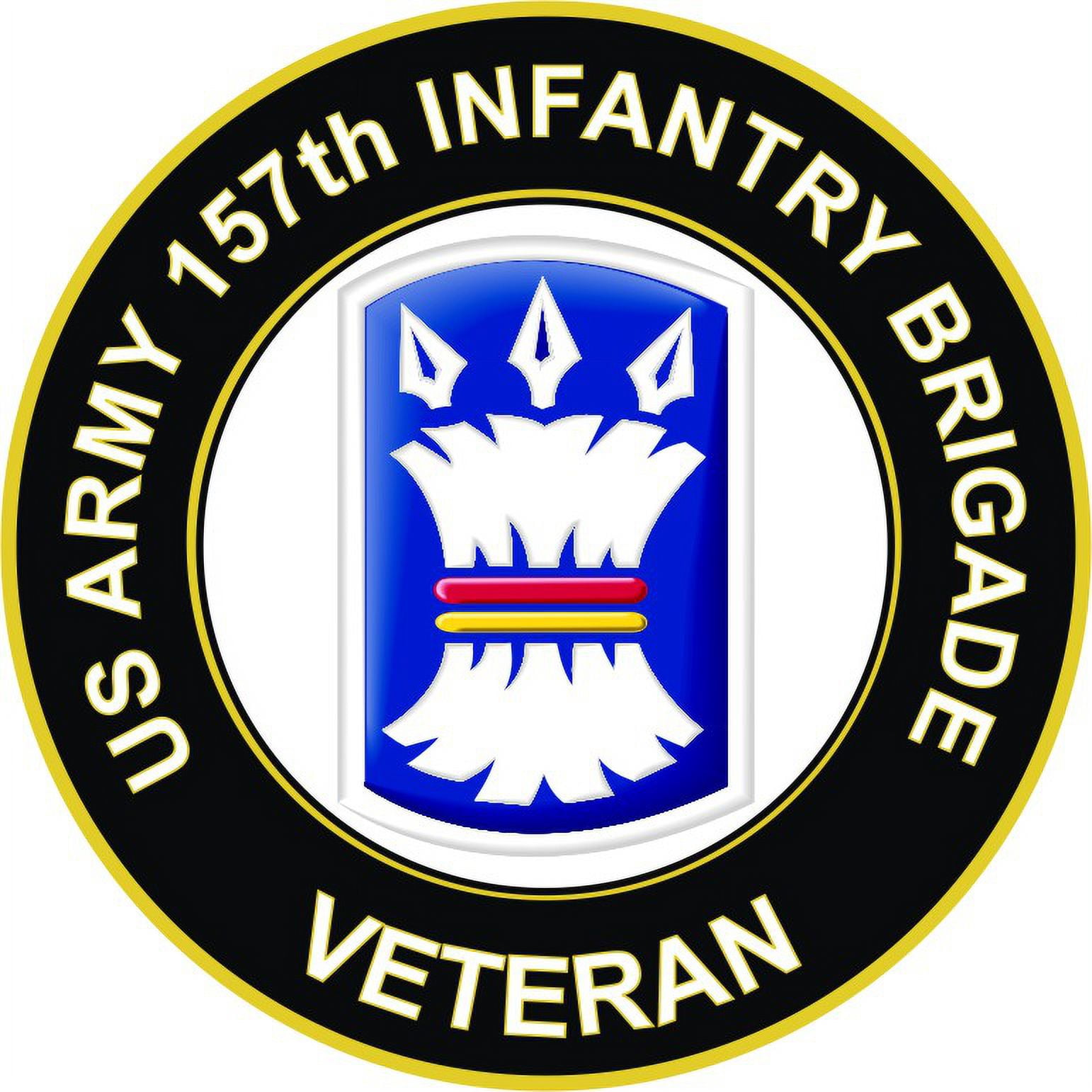 3.8 Inch U.S. Army 157th Infantry Brigade Veteran Sticker Decal ...