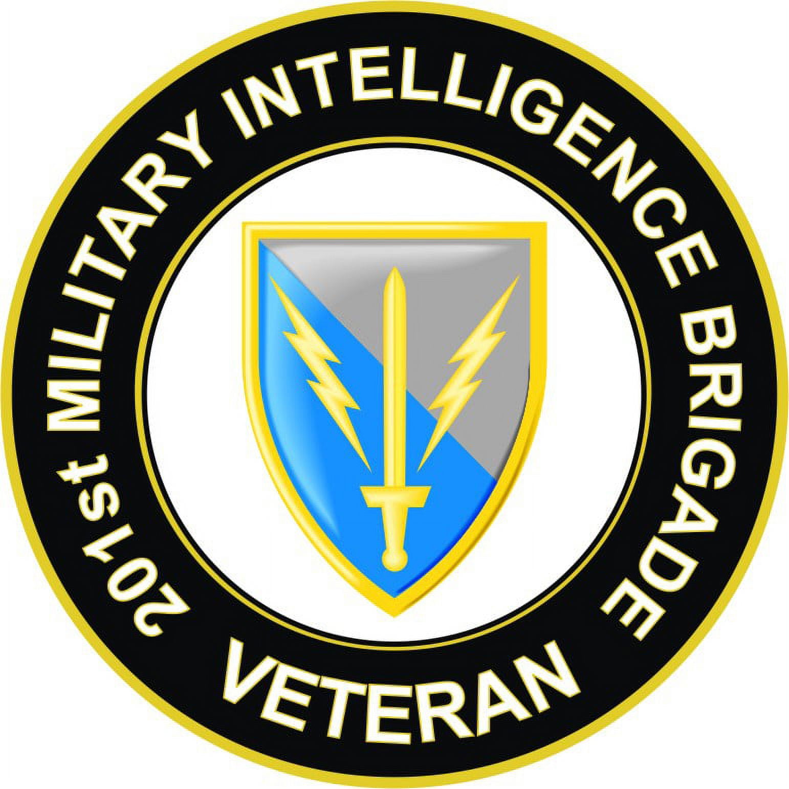 3.8 Inch U.S. Army 201st Military Intelligence Brigade Veteran Sticker ...