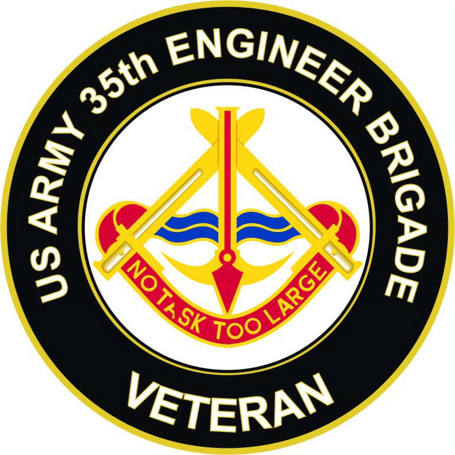 3.8 Inch U.S. Army 35th Engineer Brigade Unit Crest Veteran Sticker ...