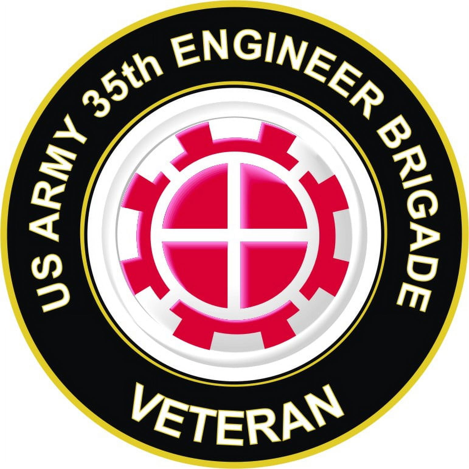3.8 Inch U.S. Army 35th Engineer Brigade Veteran Sticker Decal - Walmart.com