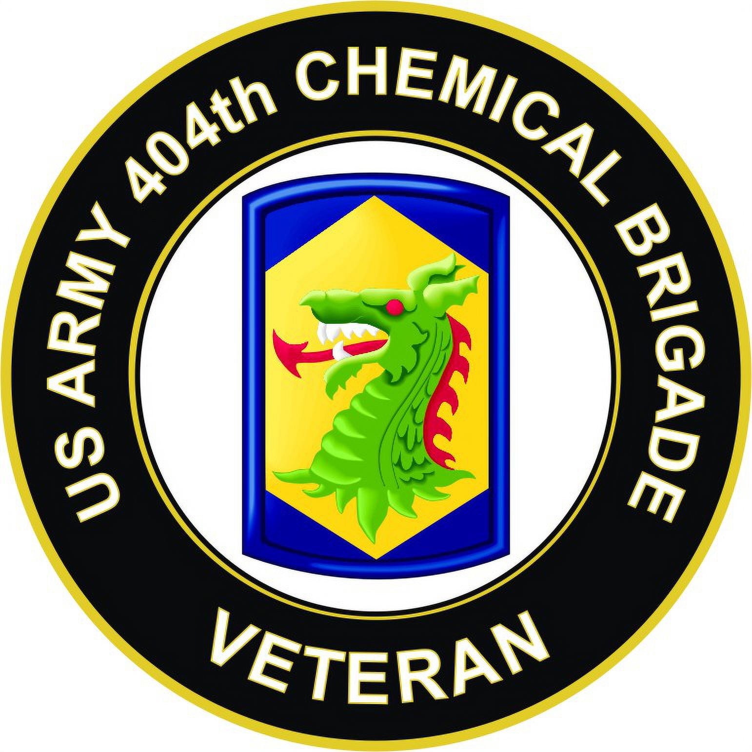 3.8 Inch U.S. Army 404th Chemical Brigade Veteran Sticker Decal ...