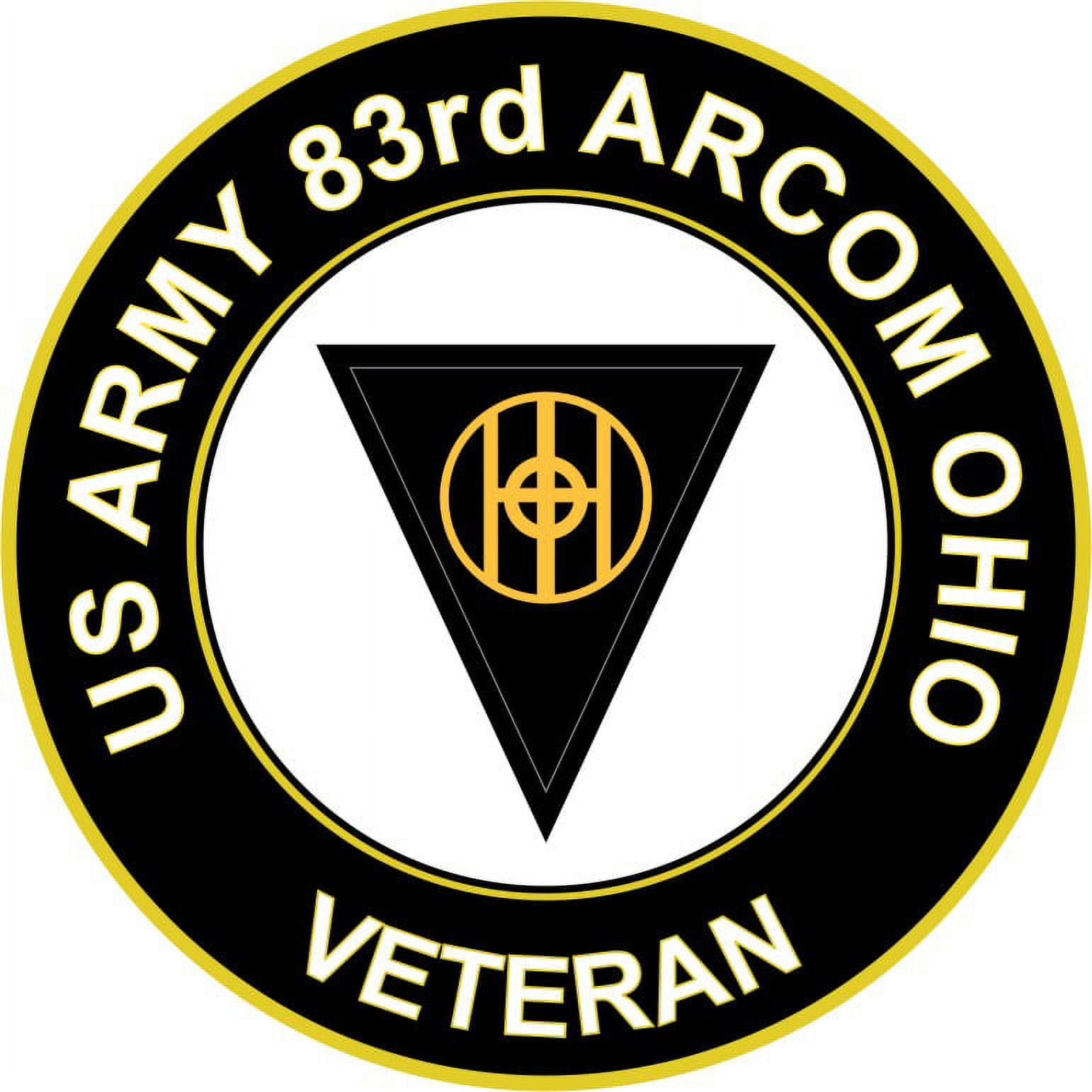 3.8 Inch U.S. Army 83rd ARCOM Ohio Veteran Sticker Decal - Walmart.com