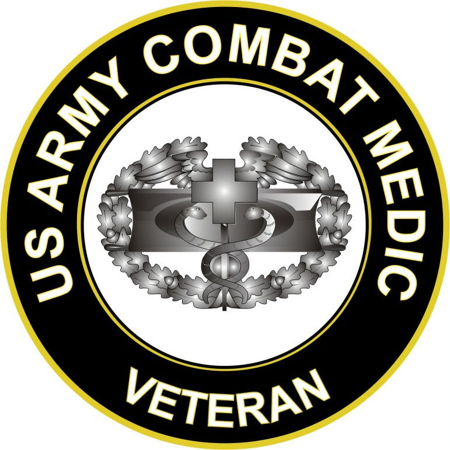 3.8 Inch U.S. Army Combat Medic Veteran Sticker Decal - Walmart.com