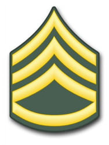 3.8 Inch U.S. Army E-6 Staff Sergeant Rank Insignia Window Sticker ...