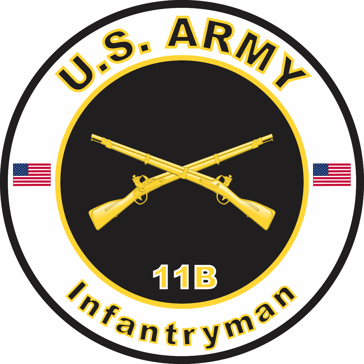 3.8 Inch U.S. Army MOS 11B Infantryman - Walmart Business Supplies
