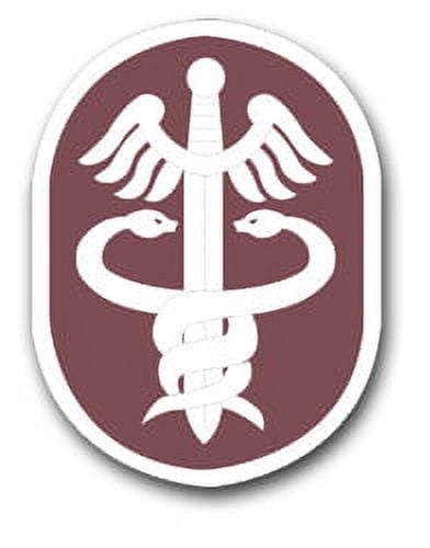 3.8 Inch U.S. Army Medical Command Patch Vinyl Transfer Decal - Walmart.com