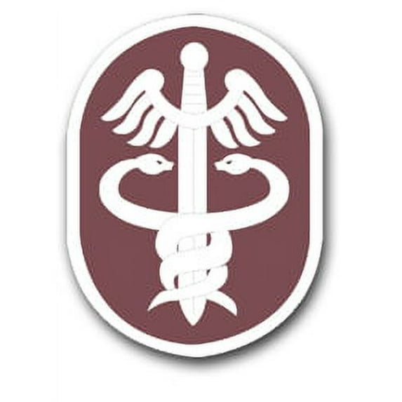 3.8 Inch U.S. Army Medical Command Patch Vinyl Transfer Decal - Walmart.com