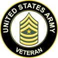 3.8 Inch U.S. Army Sergeant Major Veteran Sticker Decal - Walmart.com