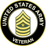 3.8 Inch U.S. Army Sergeant Major Veteran Sticker Decal - Walmart.com
