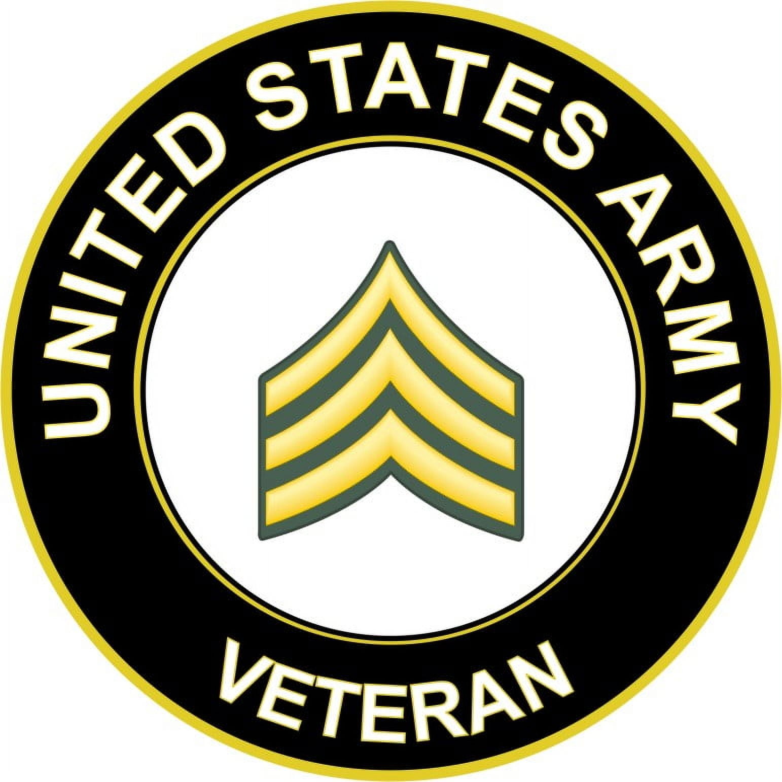 3.8 Inch U.S. Army Sergeant Veteran Sticker Decal - Walmart.com