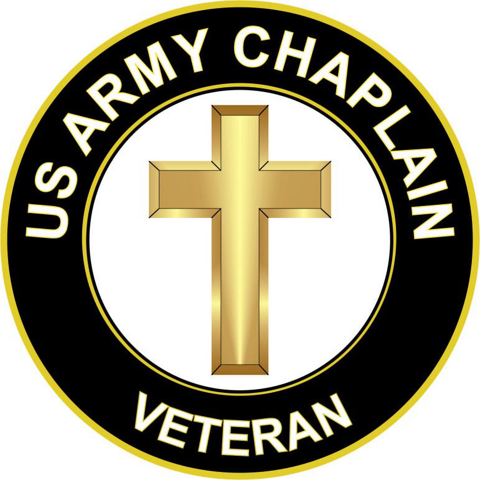 3.8 Inch U.S. Army Veteran Army Chaplain Christian Sticker Decal ...