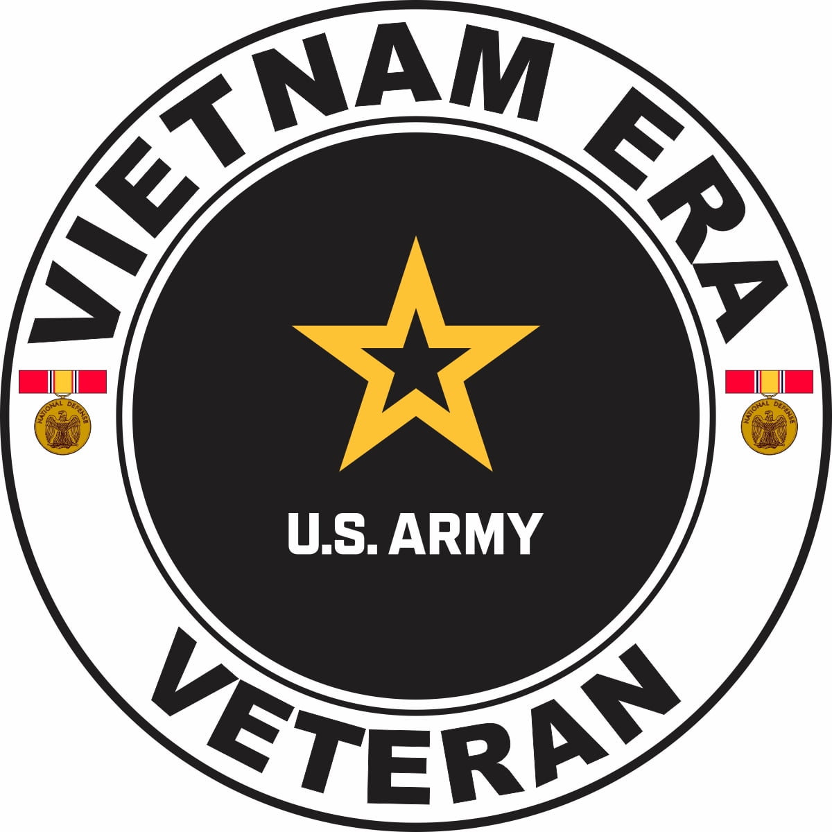 3.8 Inch U.S. Army Vietnam Era Veteran Decal - Walmart.com