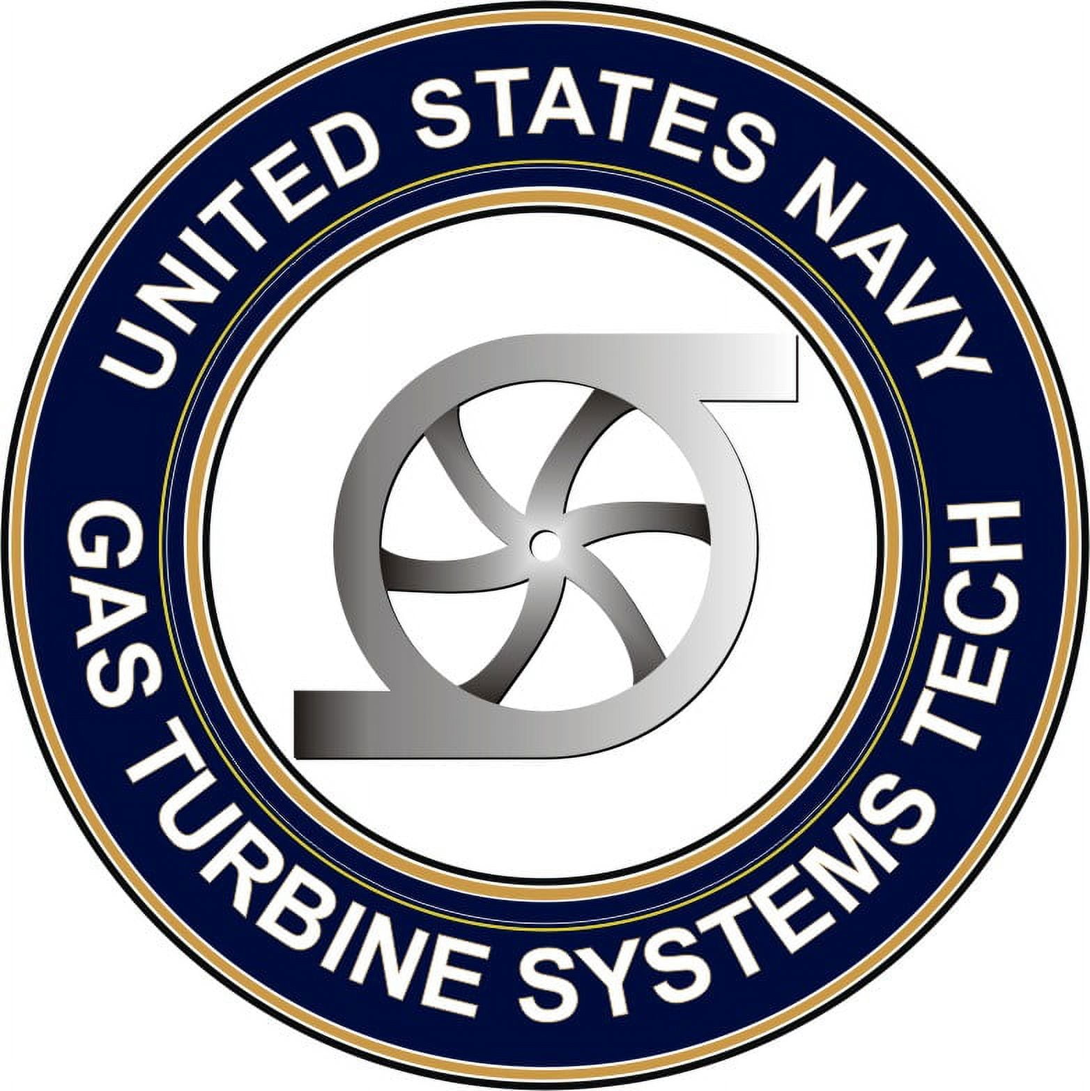 3.8 Inch U.S. Navy Gas Turbine Systems Tech GS decal - Walmart.com