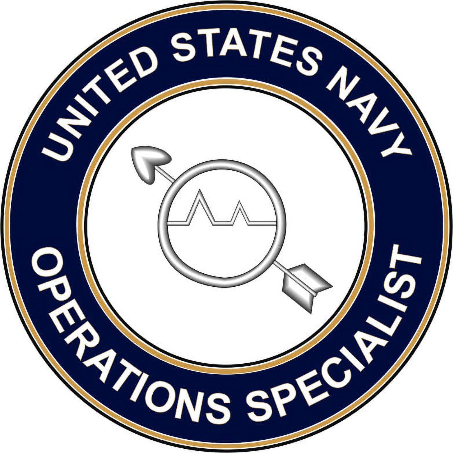3.8 Inch U.S. Navy Operations Specialist OS decal - Walmart.com