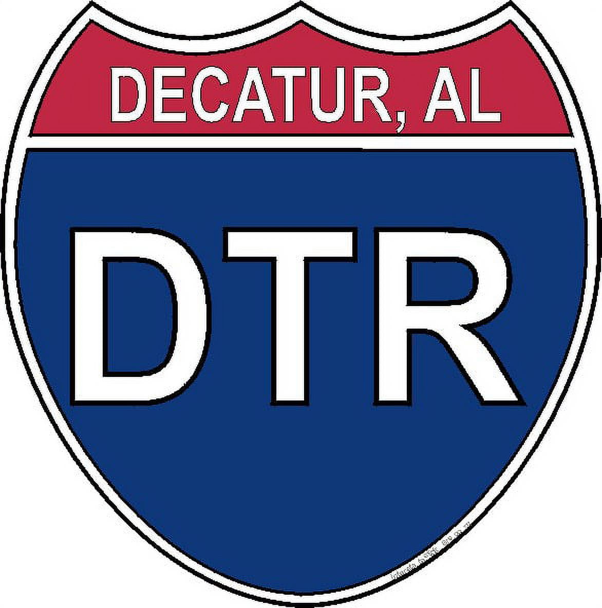 3.8 Inch US Interstate Sticker Decatur Interstate Sticker - Walmart.com