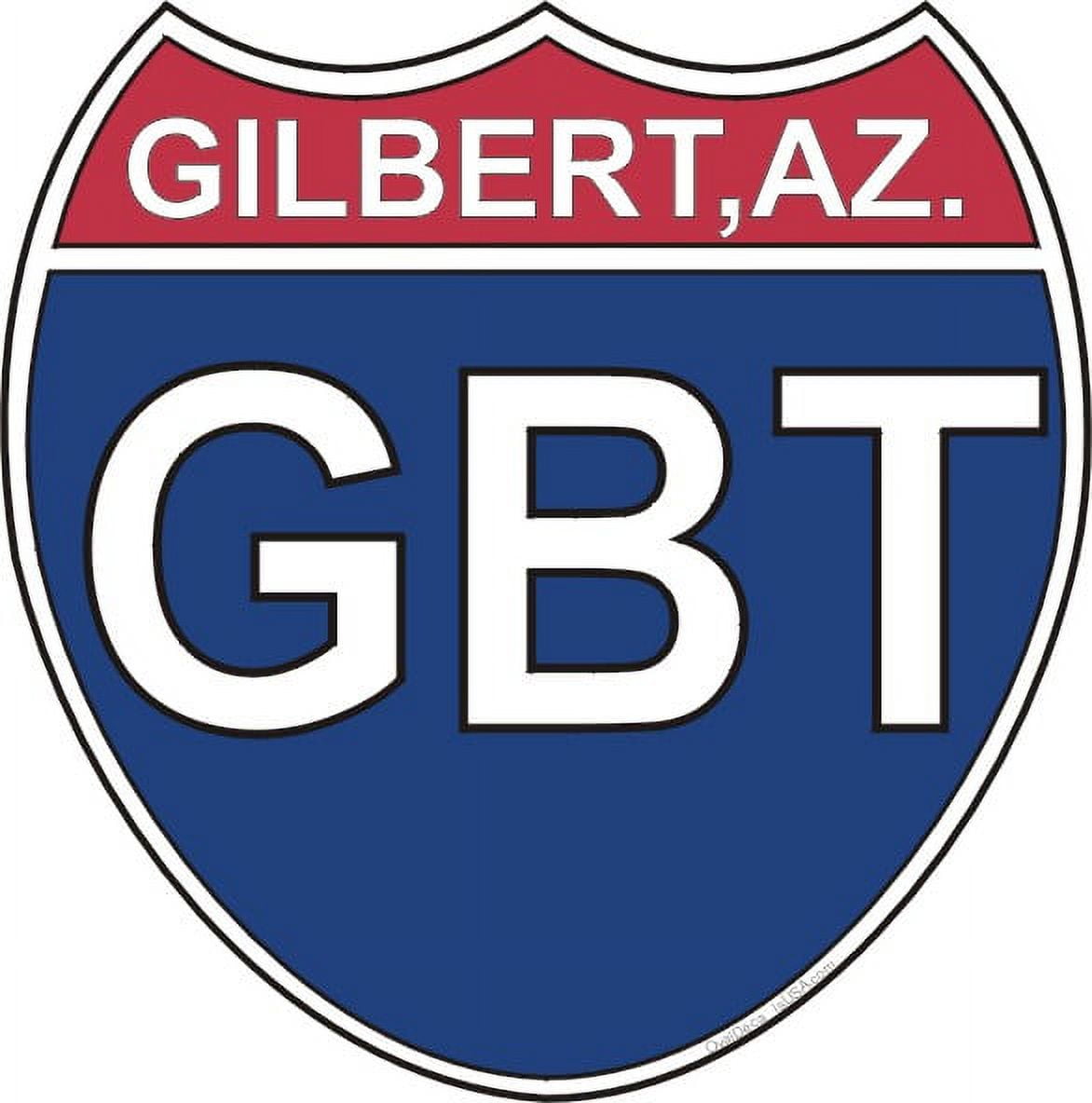 3.8 Inch US Interstate Sticker Gilbert Arizona - Walmart.com