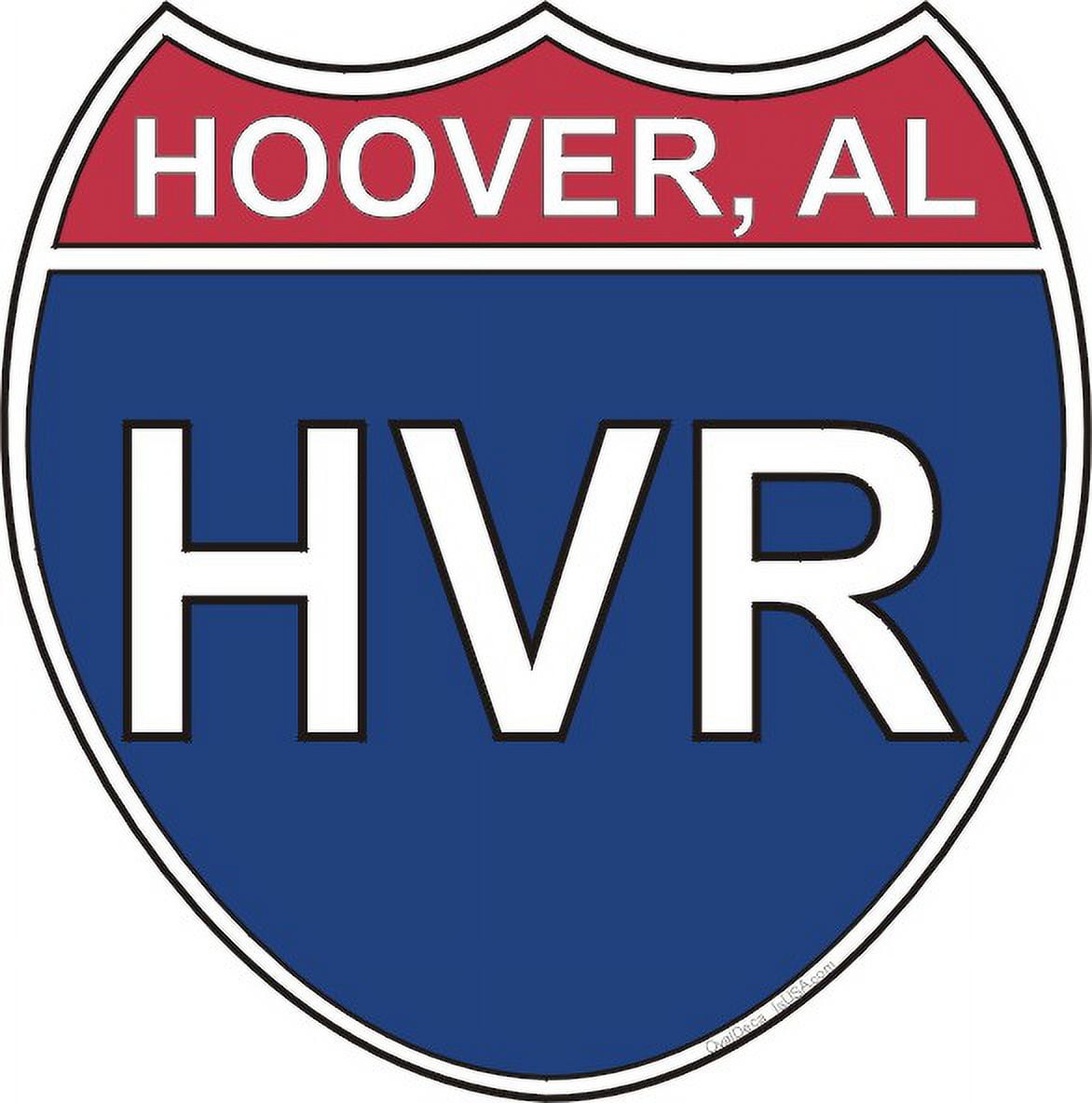 3.8 Inch US Interstate Sticker Hoover Interstate Sticker - Walmart.com