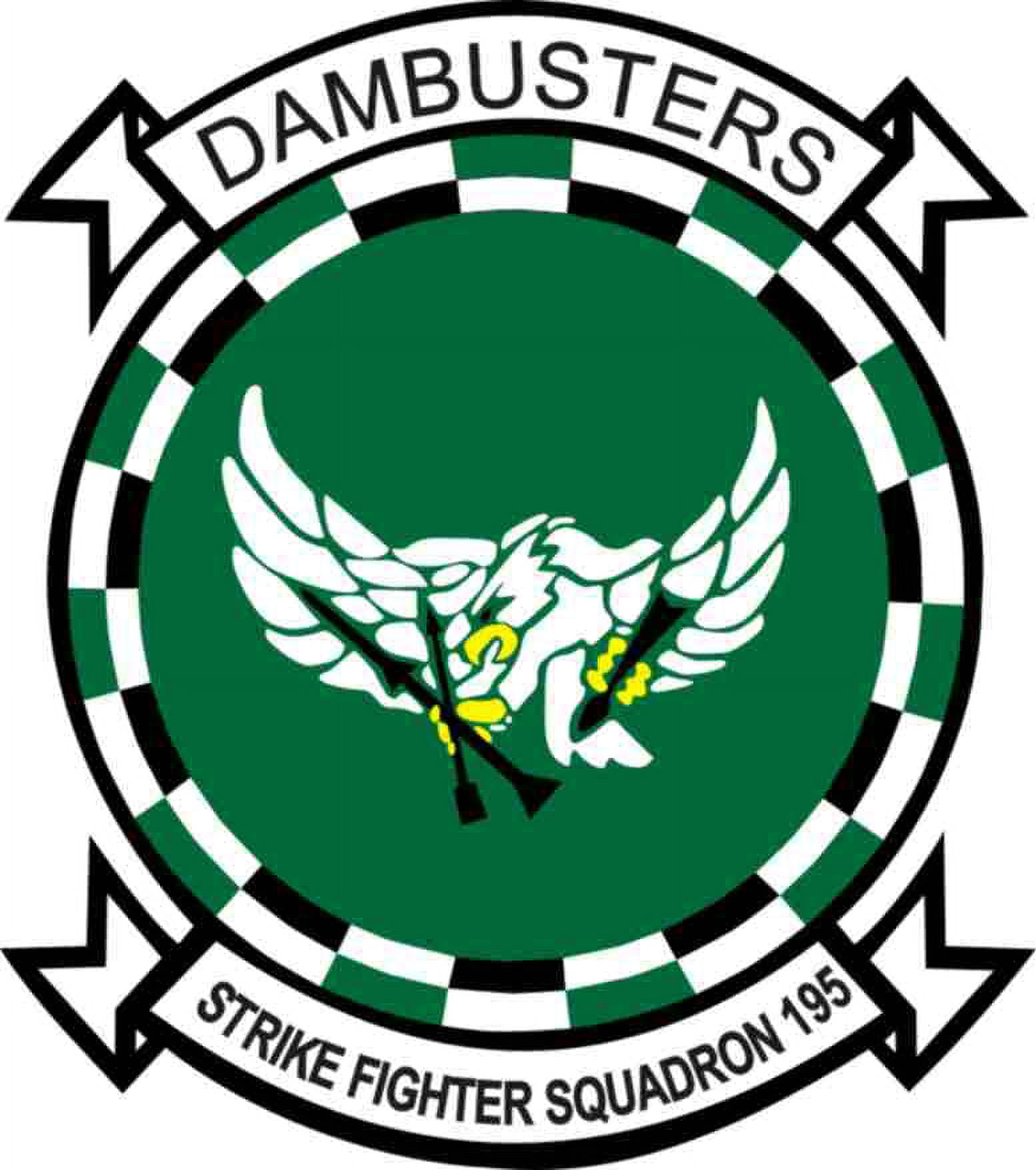 3.8 Inch VFA-195 'Dambusters' Patch Decal - Walmart.com