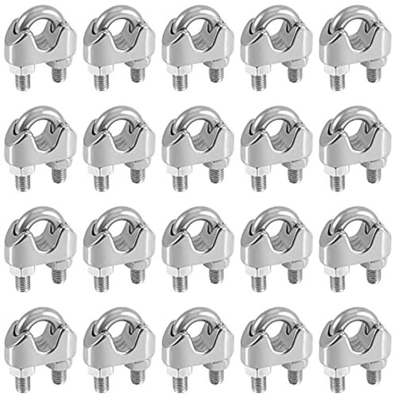 3/8 Inch Wire Rope Clamp, Heavy Duty Wire Rope Clamp, M10 Stainless ...