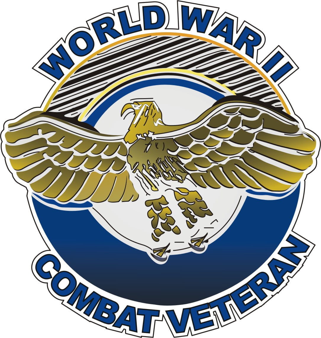 3.8 Inch World War II Combat Veteran Decal with Ruptured Duck WWII ...