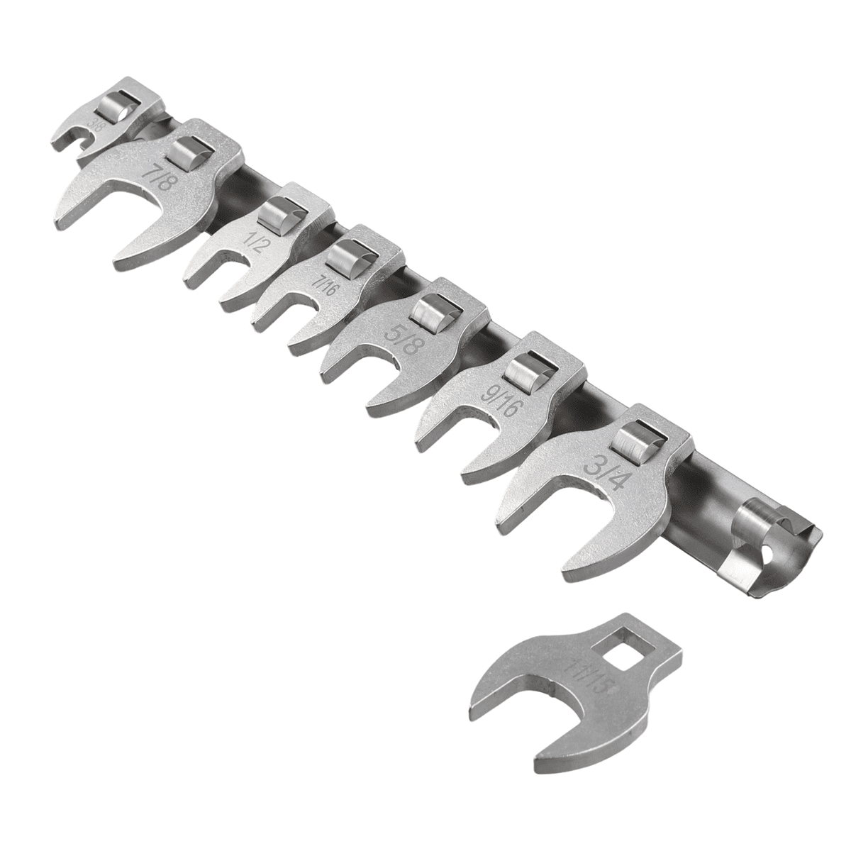 3/8 Inches Nut Crowfoot Wrench Set Horn Wrench Heads Square Heads ...