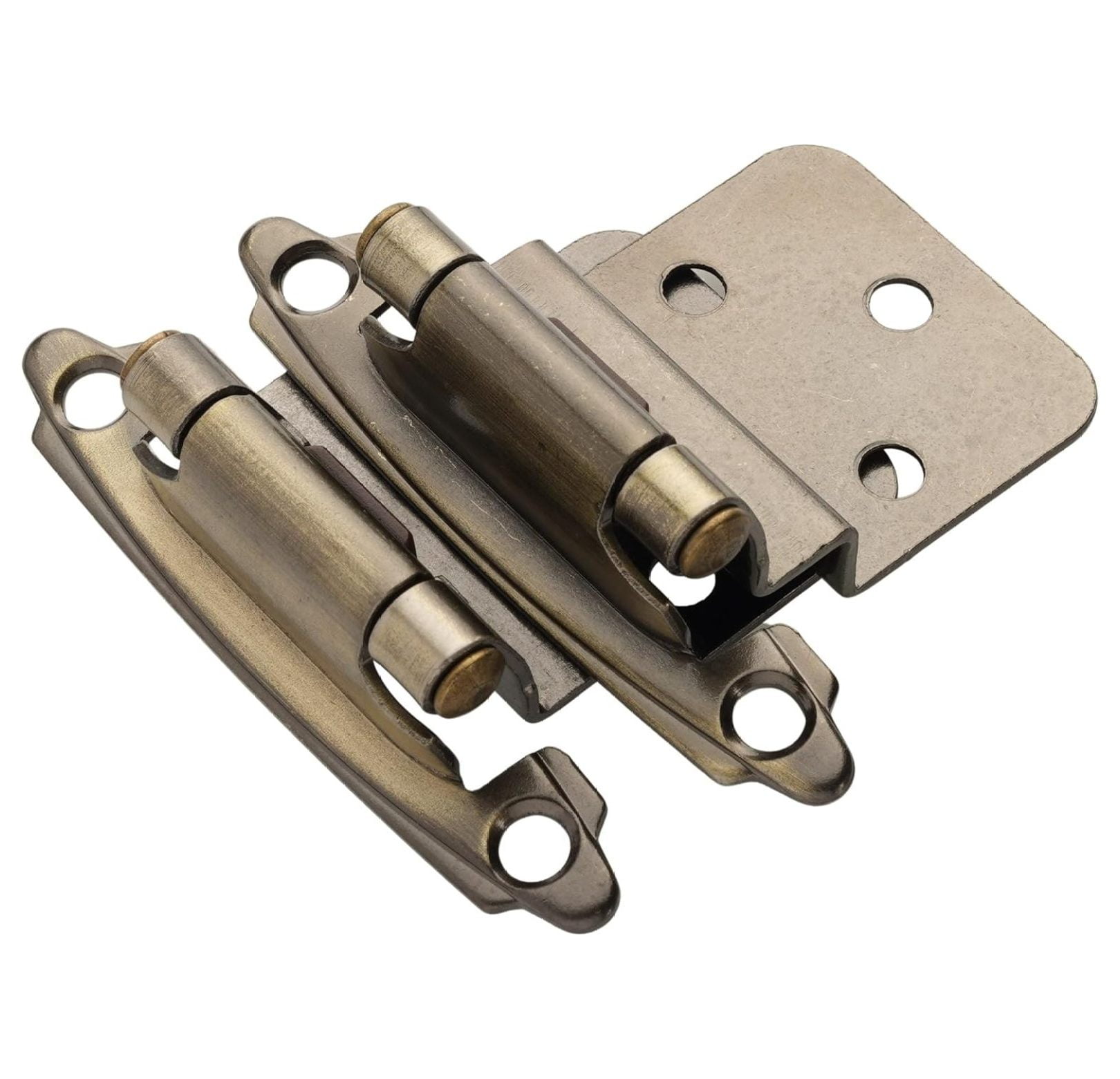 3/8" Inset Cabinet Hinges Antique Brass (25 Pair -50 Pcs) Offset Self ...