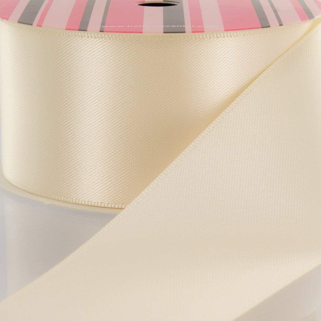 3/8" Ivory Double Face Satin Ribbon 5 yard Reel - Walmart.com