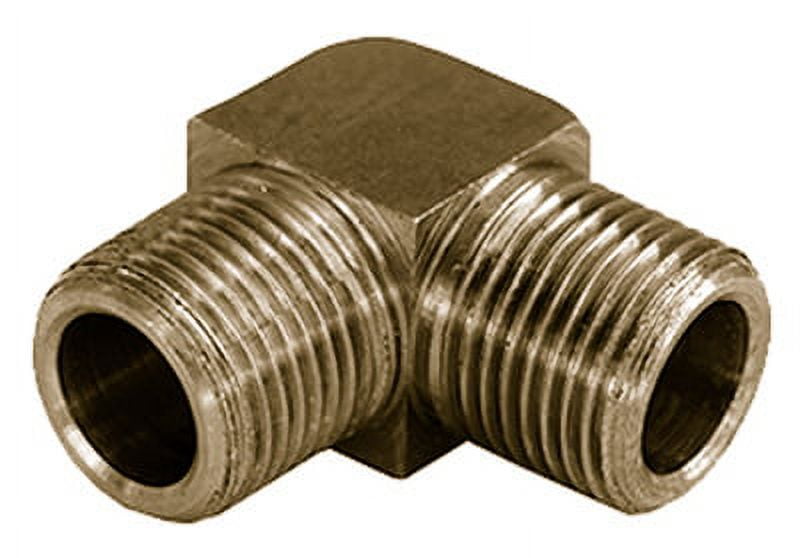 3/8" Male Iron Pipe x 3/8" Male Pipe Thread 90 Degree Brass Elbow L, Each - Walmart.com