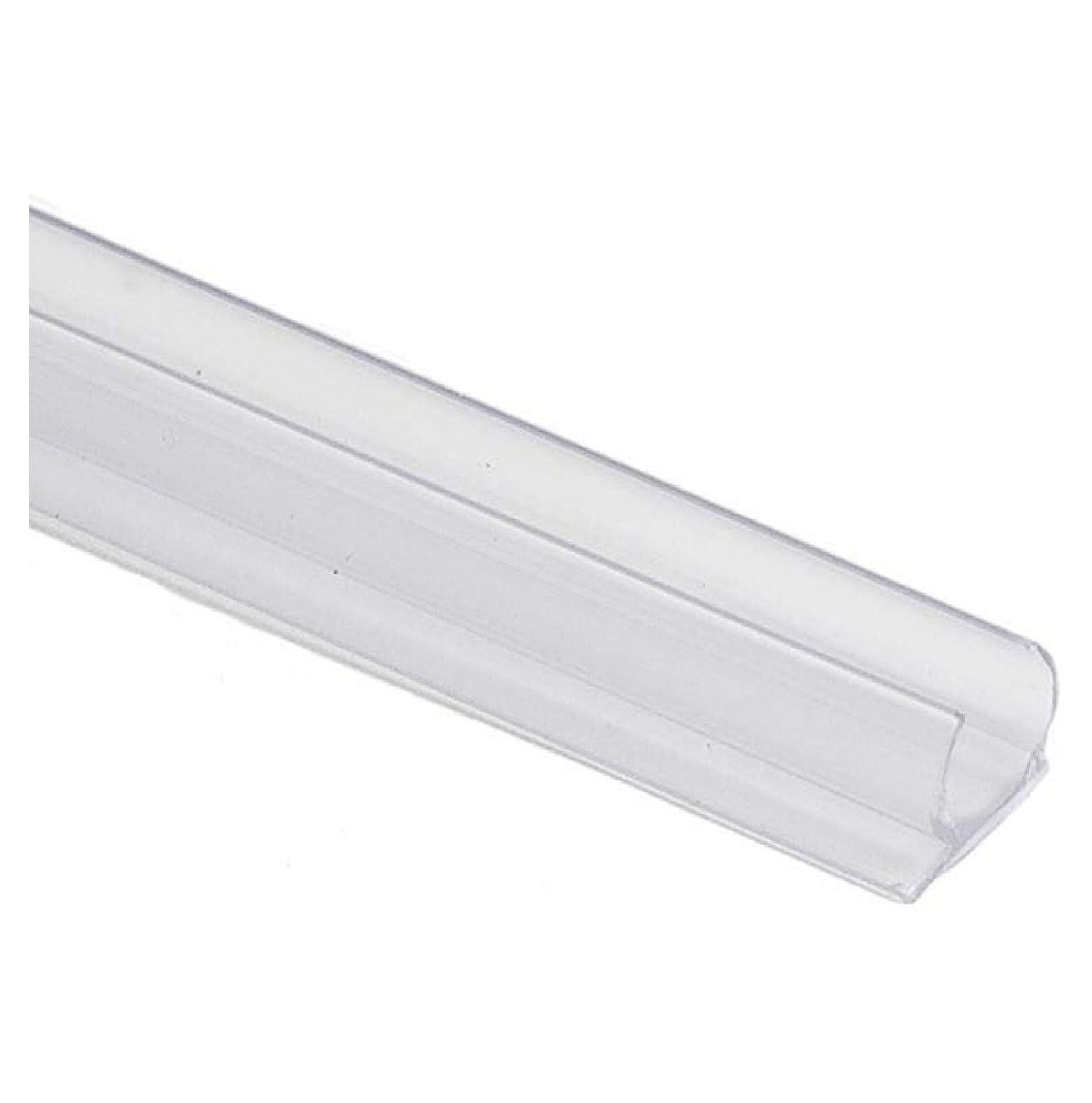 3/8" Mini Rope Light Track, Mounting Rope Light, PVC Plastic, Clear, 3 ...