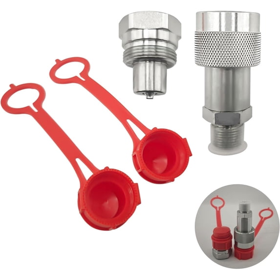 3/8" NPT Hydraulic Quick Connect and Disconnect Coupler Set for Enerpac ...