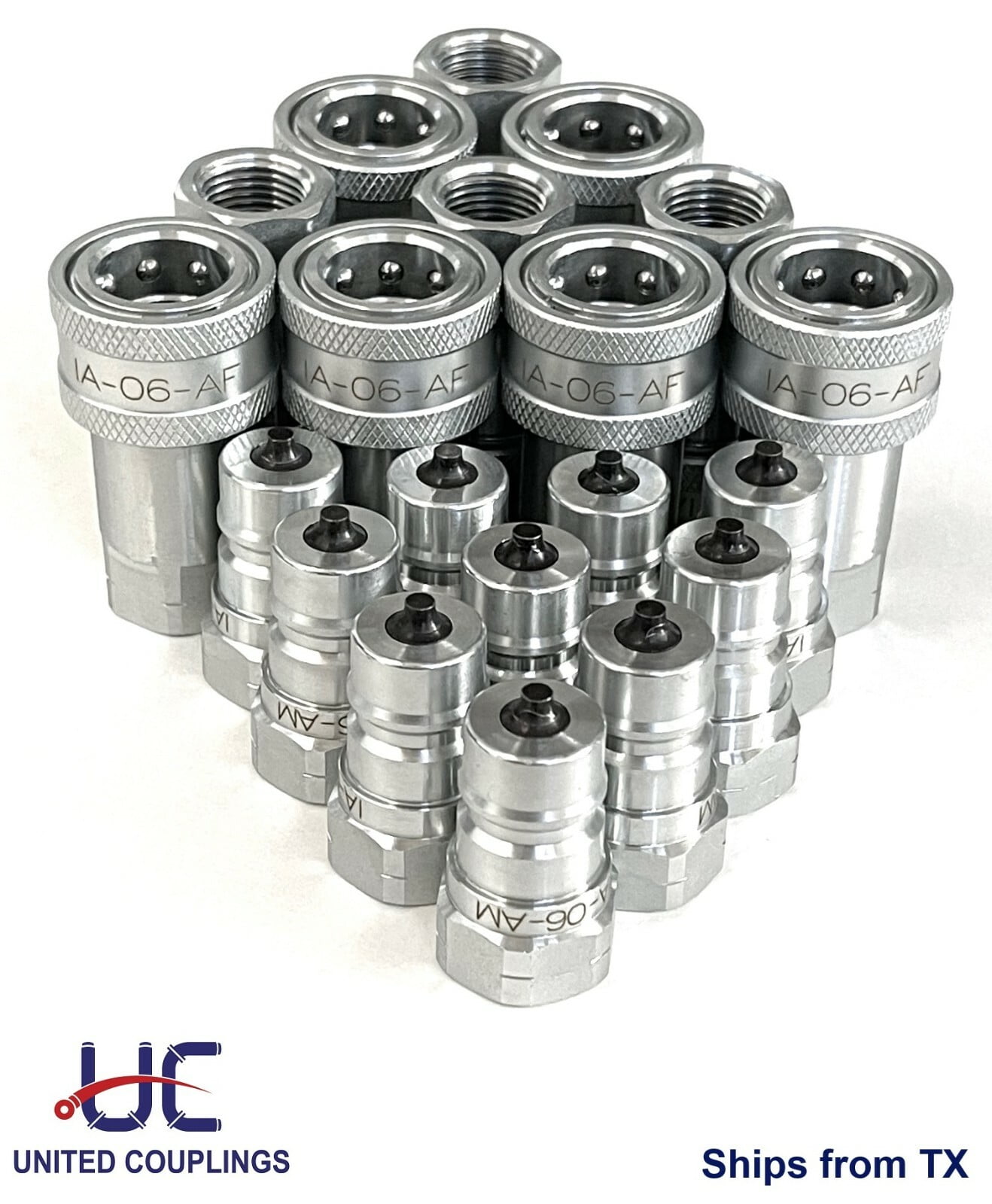 3/8" NPT ISO 7241-1 Series "A" Quick Disconnect Hydraulic Couplings ...